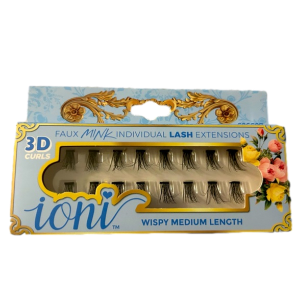 IONI | Makeup | Ioni Wispy Medium Length 3d Curl Individual Lash Extensions Vegan Cruelty Free ...
